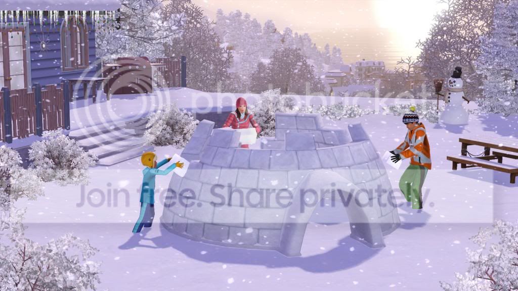 De Sims 3 Jaargetijden winter screens - Pinguïntech